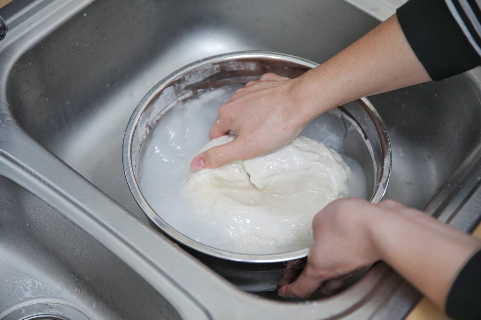 How to: Wash The Flour Seitan Shredded Chicken